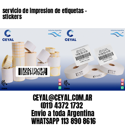servicio de impresion de etiquetas – stickers - Impresion Rotulos