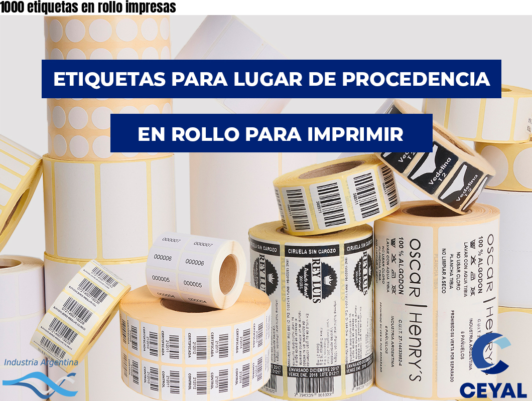 etiquetas adhesivas en rollo alimentos - Impresion Rotulos