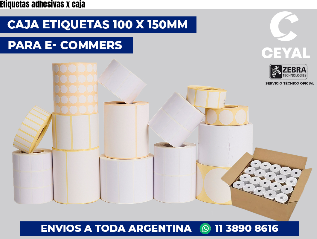 100 etiquetas para empaque o embalaje - Impresion Rotulos