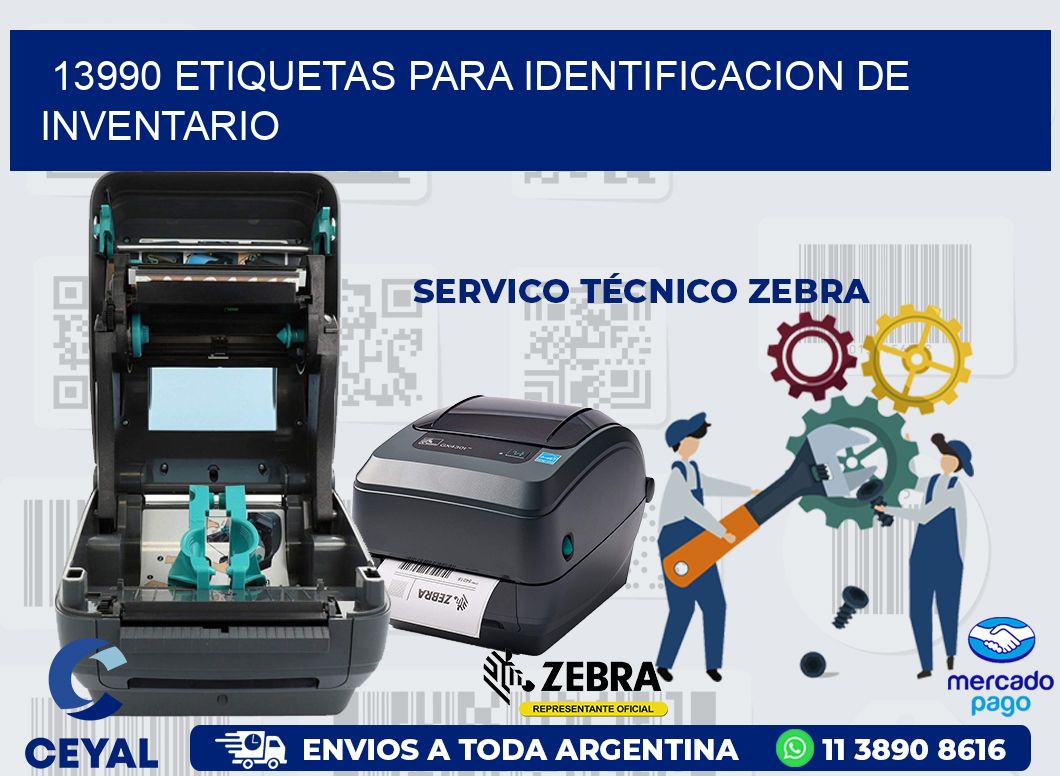 13990 ETIQUETAS PARA IDENTIFICACION DE INVENTARIO - Impresion Rotulos