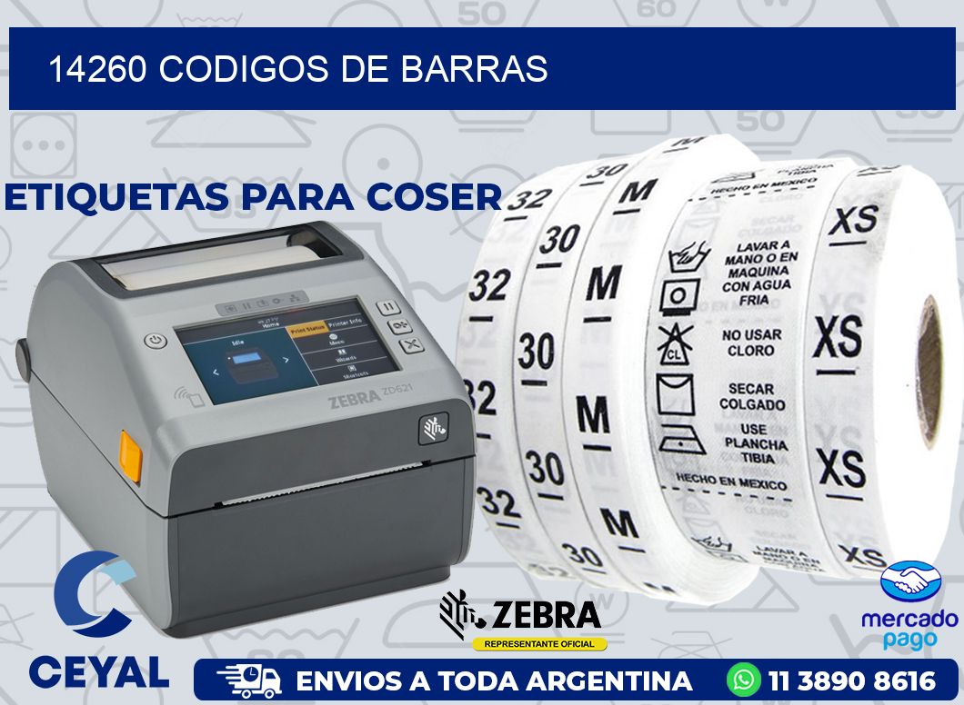 14260 CODIGOS DE BARRAS - Impresion Rotulos