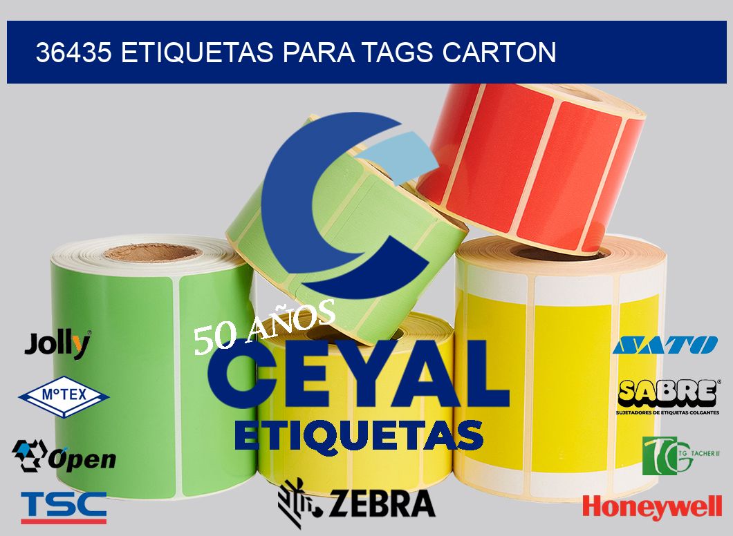 36435 ETIQUETAS PARA TAGS CARTON - Impresion Rotulos