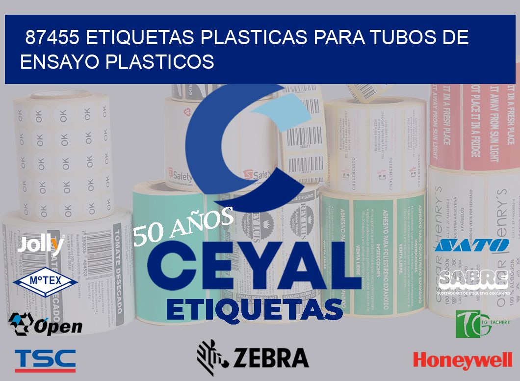 87455 ETIQUETAS PLASTICAS PARA TUBOS DE ENSAYO PLASTICOS - Impresion ...