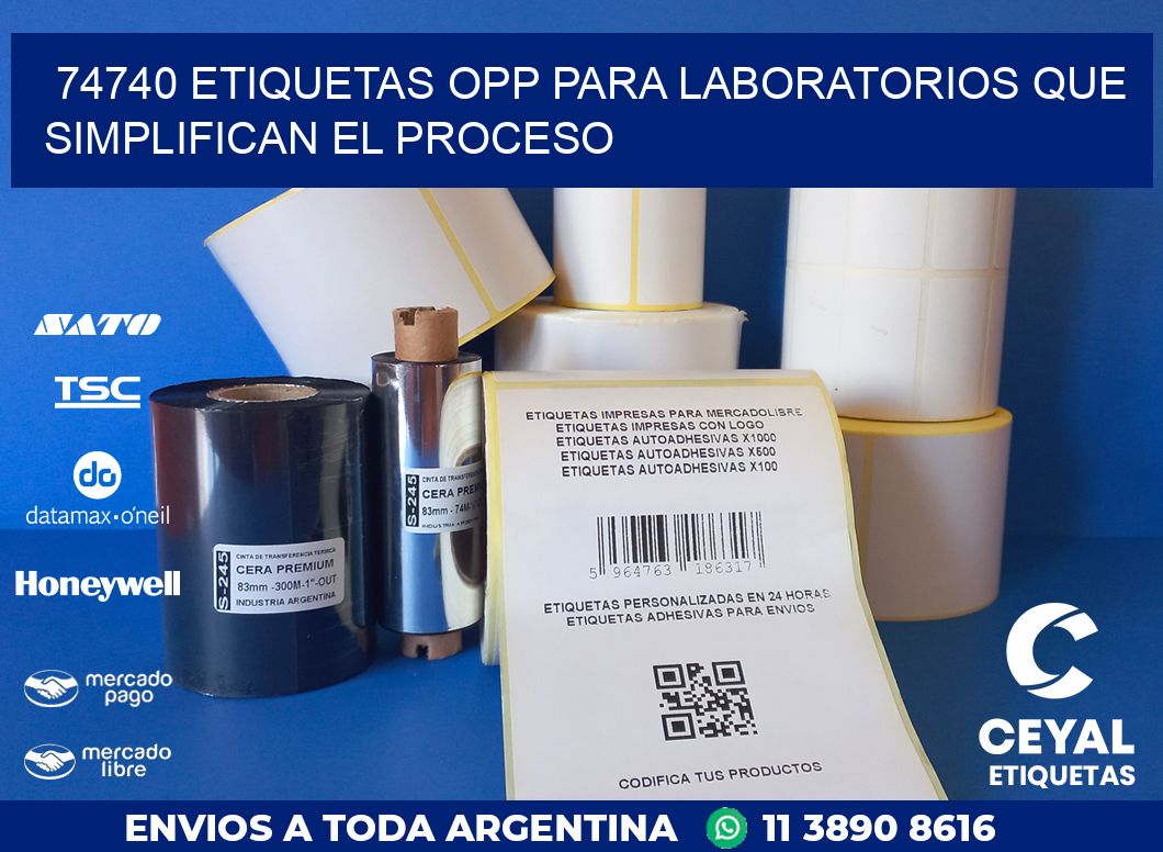 74740 ETIQUETAS OPP PARA LABORATORIOS QUE SIMPLIFICAN EL PROCESO ...