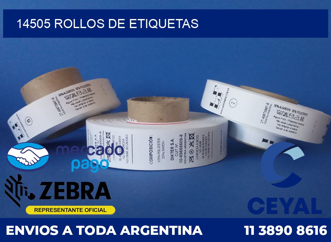 14505 ROLLOS DE ETIQUETAS - Impresion Rotulos